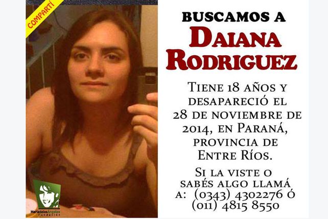 Buscan a Daiana Rodríguez, quien se ausentó de su hogar en Paraná el ...