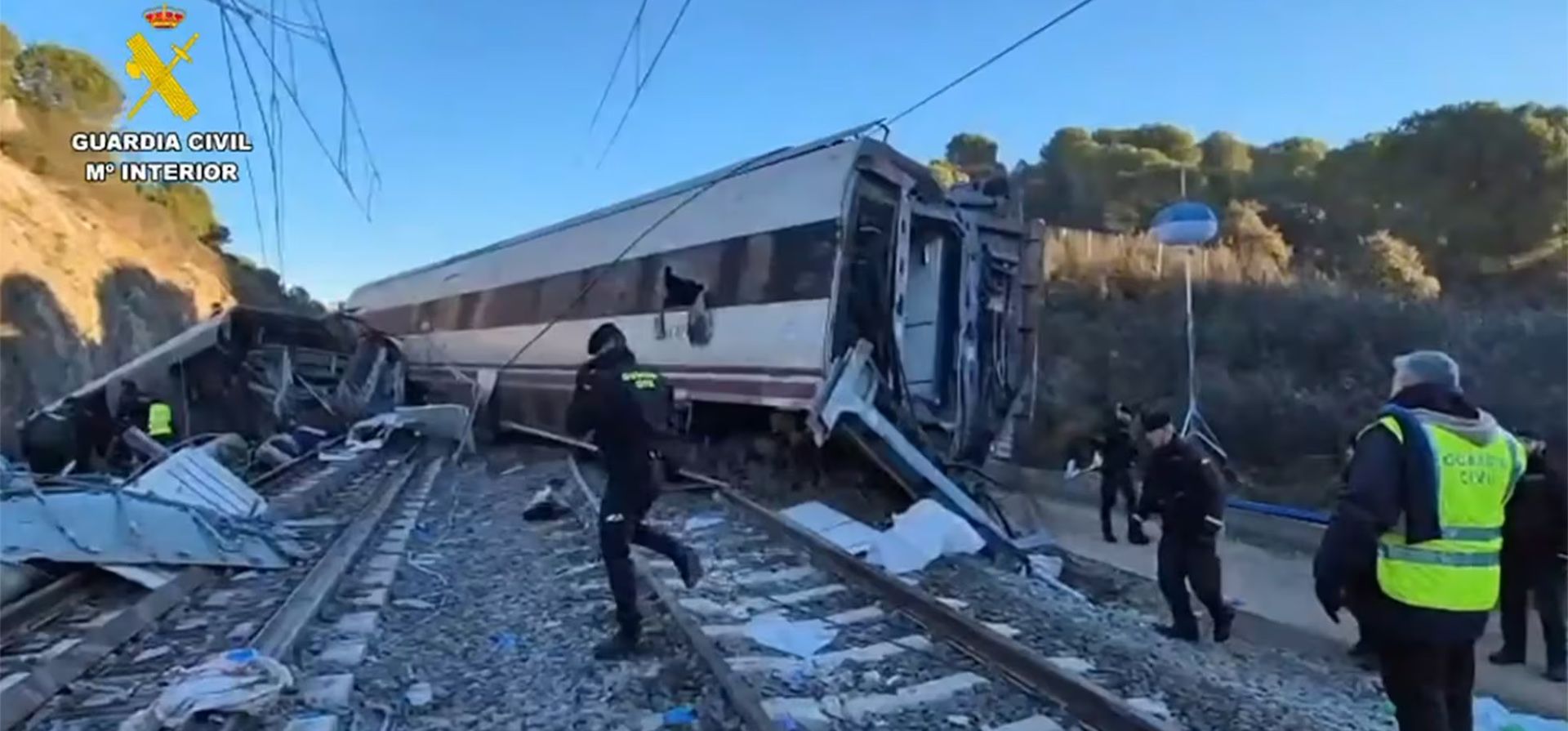 El accidente de trenes en España, en imágenes