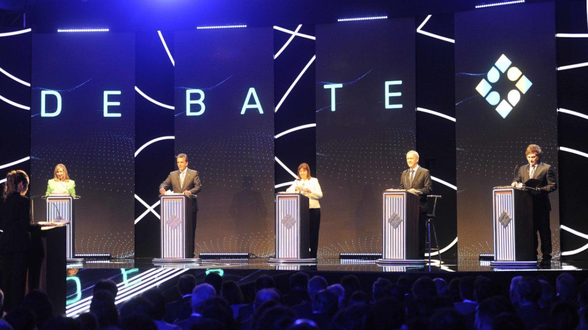 Massa, Bullrich y Milei intentaron centralizar el primer debate presidencial