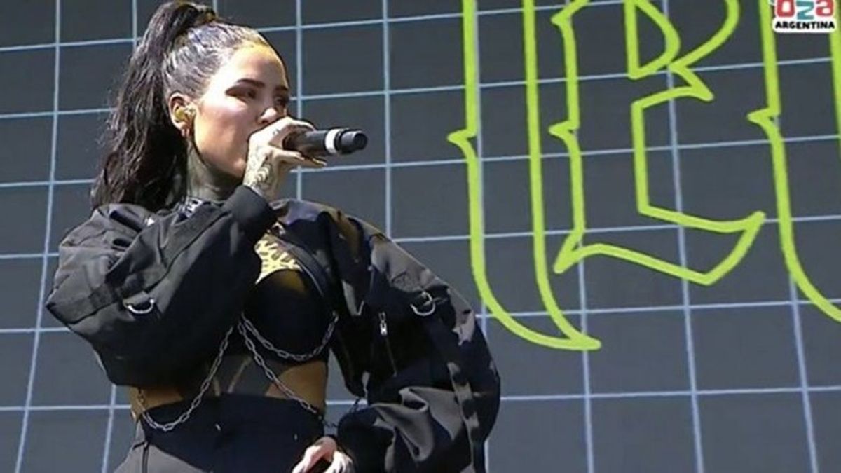 El accidentado debut de Candelaria Tinelli en el Lollapa