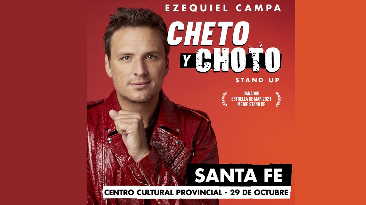 Ezequiel Campa vuelve a Santa Fe con su unipersonal Cheto y Choto